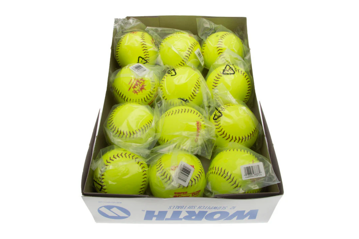 WORTH SPO 11' HOT DOT SOFTBALL DOZEN — Front Row Sports LTD